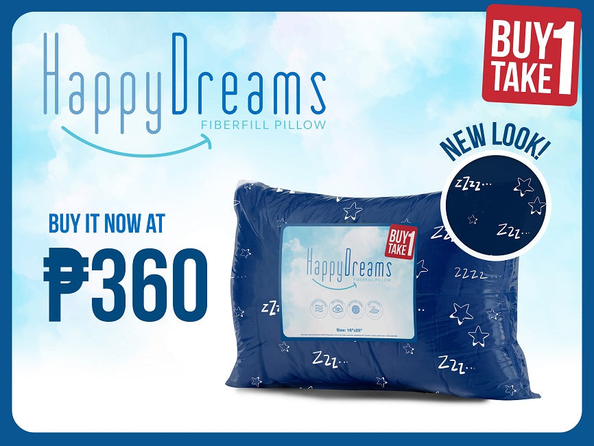Happy Dreams Buy 1 Take 1 Pillow – Uratex Philippines