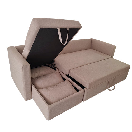 Emman L-Shape Sofa Bed – Uratex Philippines